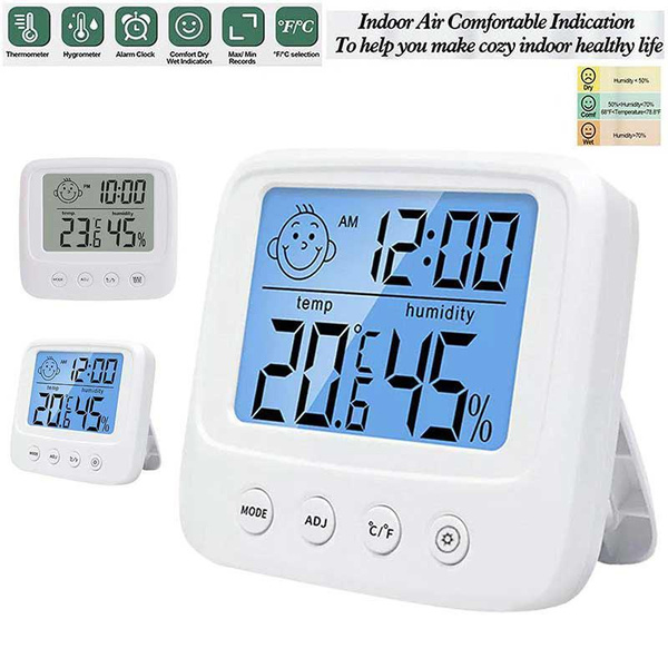 Digital Thermometer Hygrometer Indoor Room Mini Temperature Humidity ...
