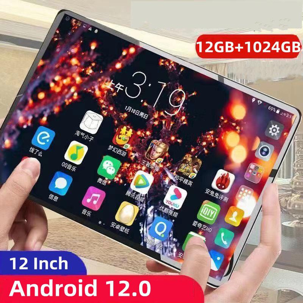 2023 New High Quality Tablet 12 Inch / 12G+1024GB/Android 12.0/WiFi ...