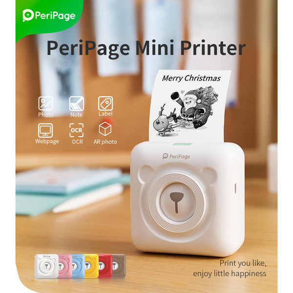 PeriPage Mini Pocket All-in-One Thermal Printer Wireless BT Picture ...