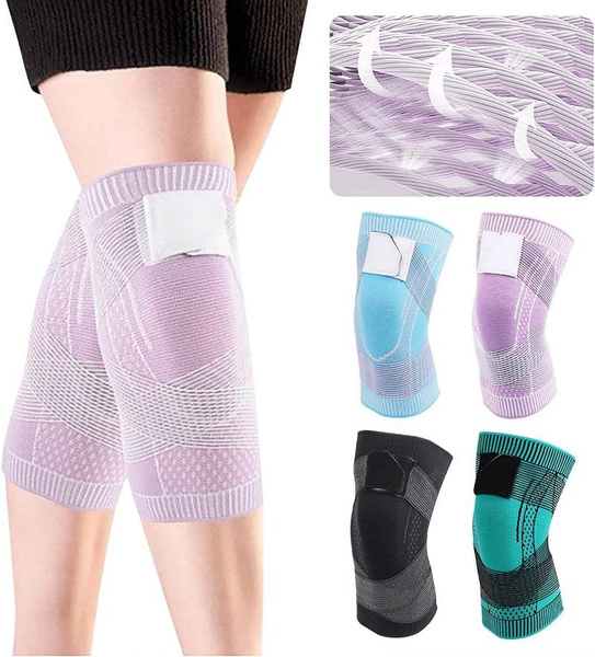 1Pair /1Pcs Knee Brace with Double Strap Pressure Adjustment Design for ...