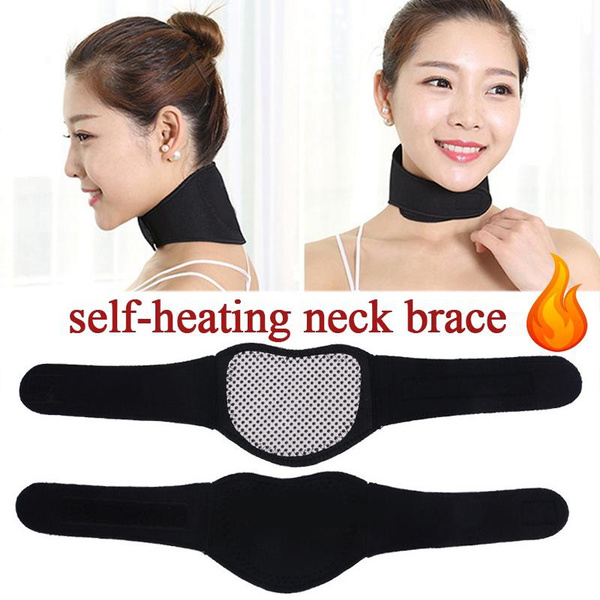 Self Heating Magnetic Neck Support Brace Collar Pain Relief Neck Belt ...