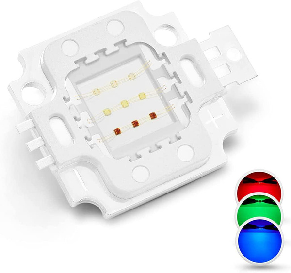 Chanzon High Power Led Chip 10W RGB Common Anode (300mA-350mA for Each ...