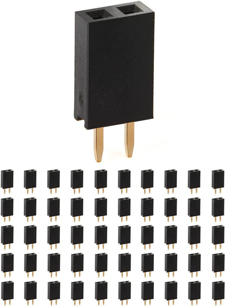 Chanzon Pin Header Strip for Arduino Gpio 2 pin x 50pcs Female Headers ...