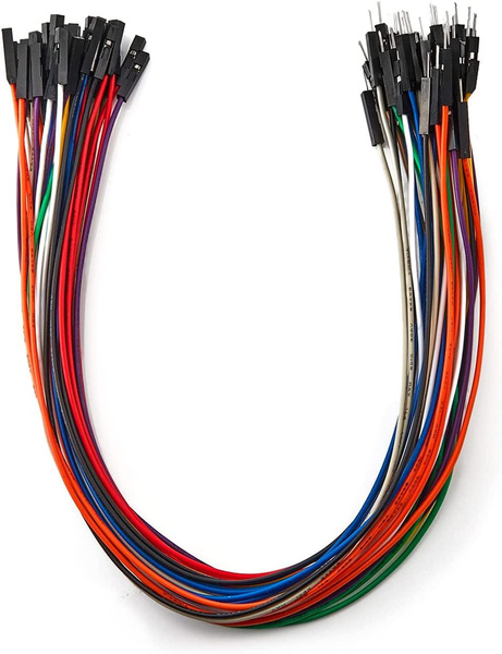 Chanzon 40pcs 30cm Long Male to Female Header Jumper Wire Dupont Cable ...