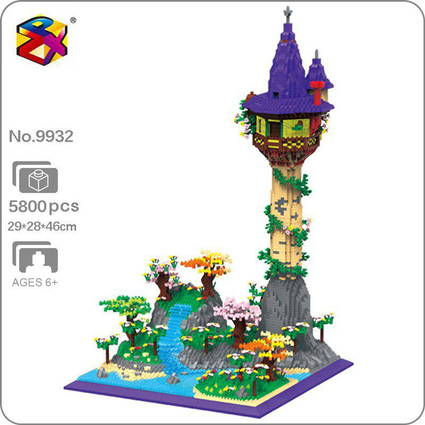 PZX 9932 World Architecture Magic Castle Lighthouse Garden Tree Mini ...