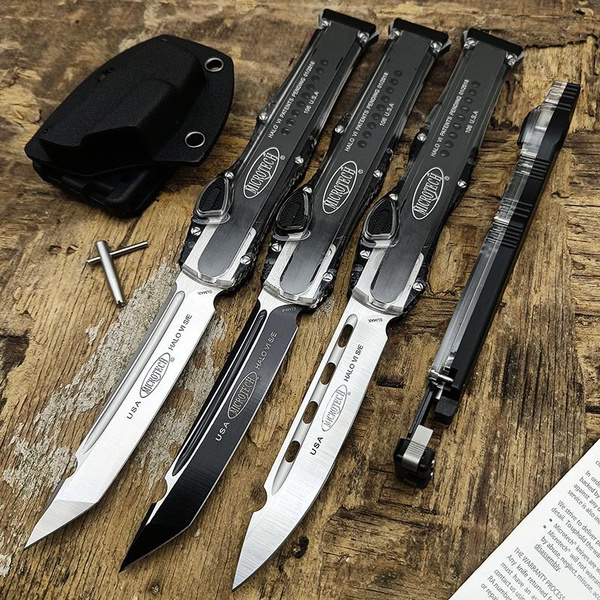 NEW Halo 6 OTF Automatic Knives Single Action Spring Assisted Knife ...