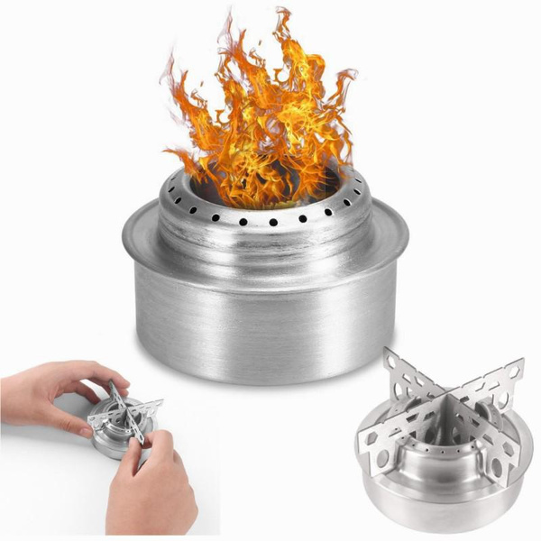 Outdoor Stove Stainless Steel Camping Stove Cookware Stove Cross ...