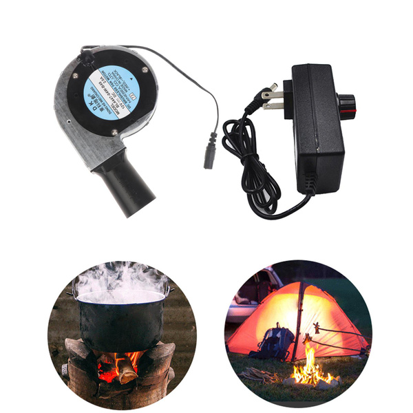 BBQ Blower Charcoal Chimney Starter BBQ Fan Smoker Fan Electric Blower ...