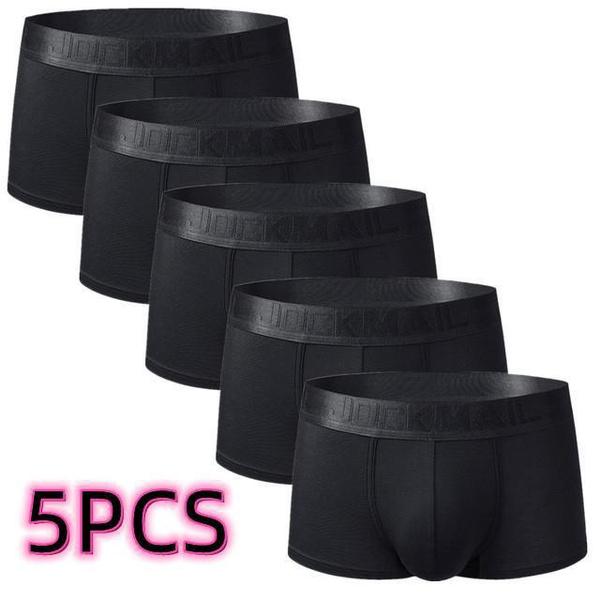 5PCS Men Underwear Boxershorts Men Boxer Swim Trunk Underpants ...