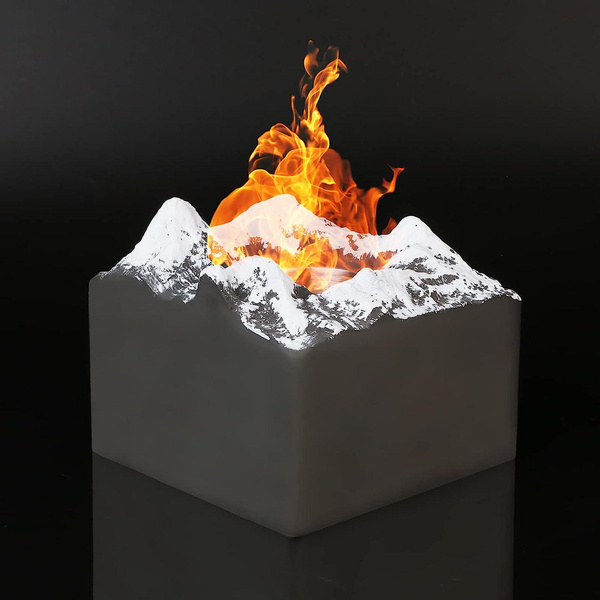 Tabletop Fire Pit, Concrete Table Top Fire Pit Bowl, ,Mini Personal ...