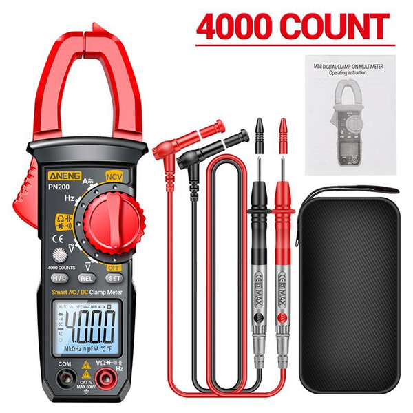 1PC Digital Clamp Multimeter AC/DC Current Voltage Meter 4000 Counts ... 1PC Digital Clamp Multimeter AC/DC Current Voltage Meter 4000 Counts ...