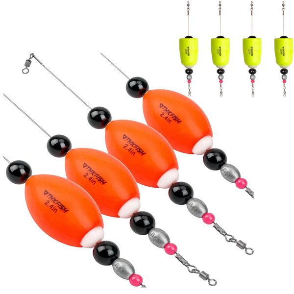 THKFISH Fishing Floats Bobbers for Fishing Popping Cork Float Rig ...