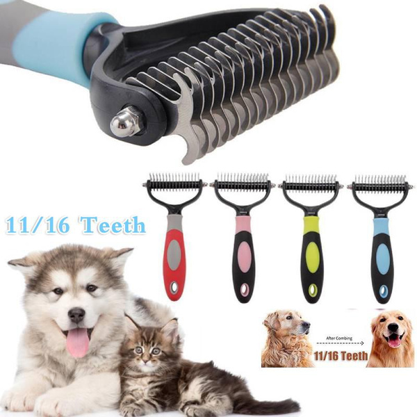 Professional cat and dog brush to remove hair, gentle, efficient and ...
