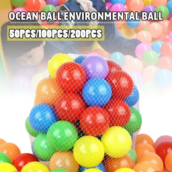 New 50/100/200pcs Ocean Ball Pit Balls Play Plastic Baby Soft Colourful ...