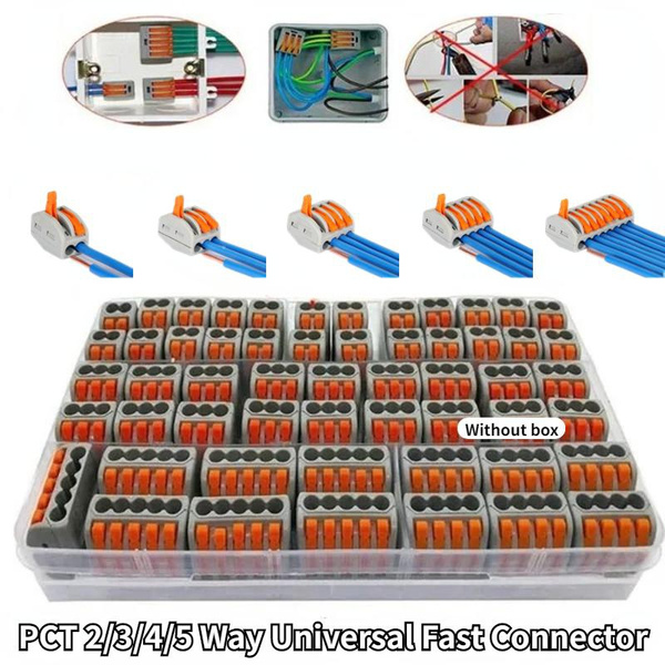 2/3/4/5/8 Way Wire Connector Combination Set Way Universal Compact ... 2/3/4/5/8 Way Wire Connector Combination Set Way Universal Compact ...