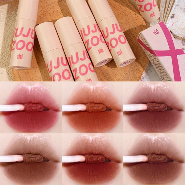 Matte Lipstick Lip Mud, Long Lasting Smudge Proof Velvet Lip Stains ...