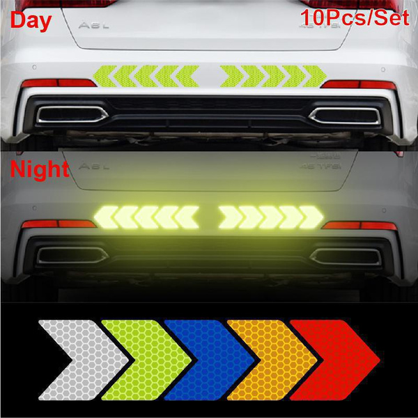 10PCS/pack and 20PCS/pack Night Arrow Warning Reflective Strips Car ...
