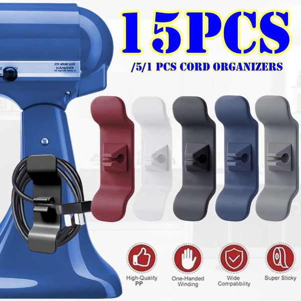 151051 Pcs Cord Organizer For Appliances Kitchen Storage Cord Wrapper Cable Wire Cord