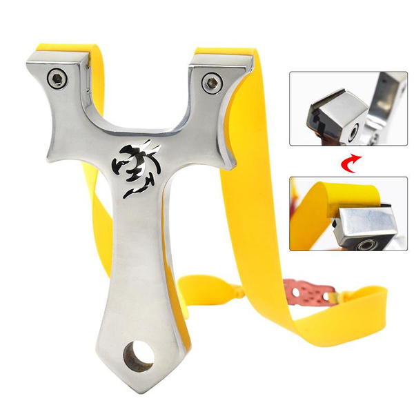 Wire-cut One-piece Stainless Steel Slingshot Outdoor Competitive High ...