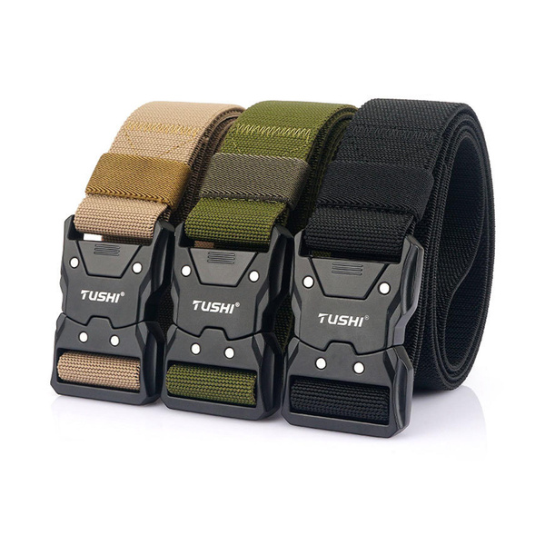 TUSHI Tactical Belt for Men Outdoor Multifunctional Magnet Buckle ...