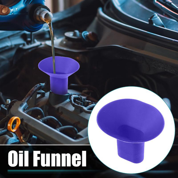 Oil Funnel Silicone Engine Oil Change Funnel for UTVs ATVs Cars ...