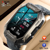 LIGE New Diving Smart Watch Men Outdoor Sports Bracelet 5ATM Deep Swim ...