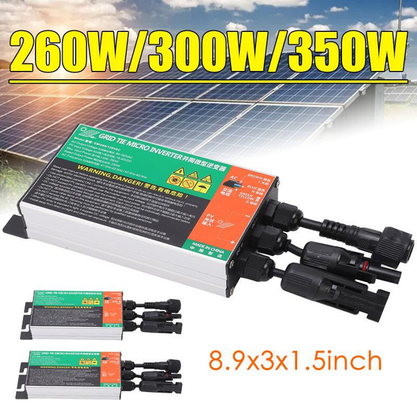 260W/300W/350W Micro Inverter(8.9x3x1.5in), Solar Micro Inverter GMI PV ...