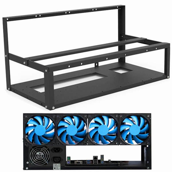 Miner Rig Case W/ 6 GPU Mining Frame - Expert Crypto Mining Rack For ...