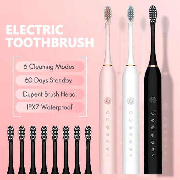 Ultrasonic Sonic Electric Toothbrush USB Charge Rechargeable Tooth ...