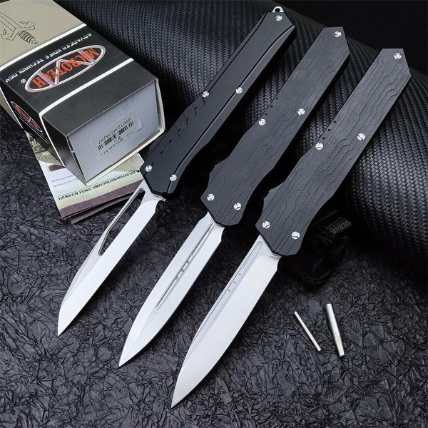 Microtech OTF DOUBLE ACTION Out The Front Automatic Spring Knives Fixed ...