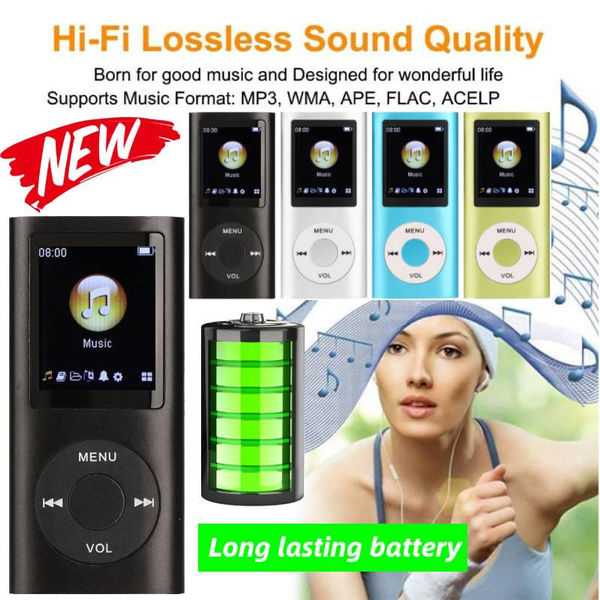 MP3 Player Stylish Multifunctional Lossless Sound Slim 1.8 Inch LCD ...