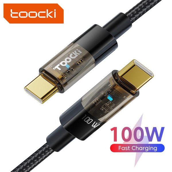 Toocki 100W Type-C to Type-C Cable PD Fast Charging Cable USB C Data ...