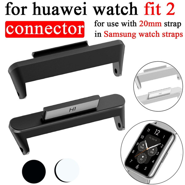 2PC metal connector for huawei watch fit 2 strap stainless steel ...