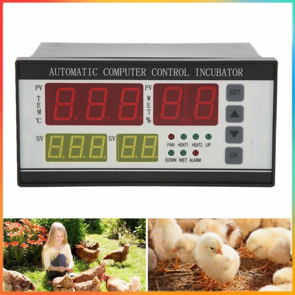 Duck Egg Poultry Thermostat Incubator Automatic Temperature Humidity ...
