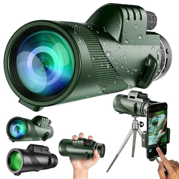 Monocular Telescope Long Range Zoom Bak4 Prism Telescope with/without ...