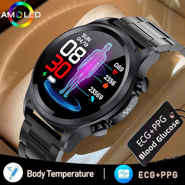 New Blood Glucose High-end Smart Watch Men ECG Blood Pressure Body ...