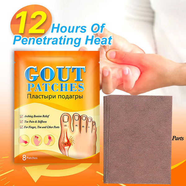 Gout Pain Relief patches for Fingers, Toe Etc, 8 Pcs/Pack | Wish