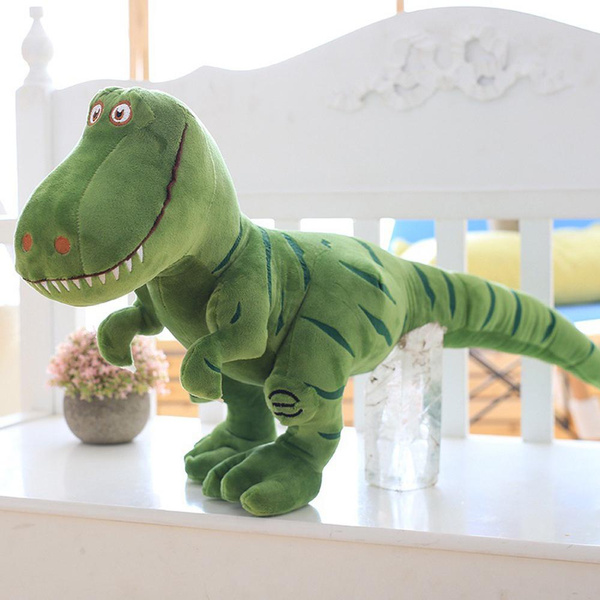 Dinosaur Plush Toy Cartoon Stuffed Animal Green 30cm Size Children's ...