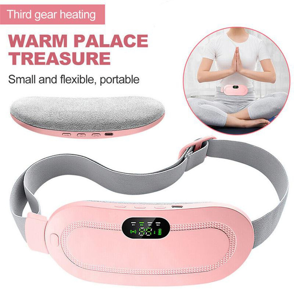 Electric Heated Waist Belt Vibration Massager With 3 Heat Levels For ...