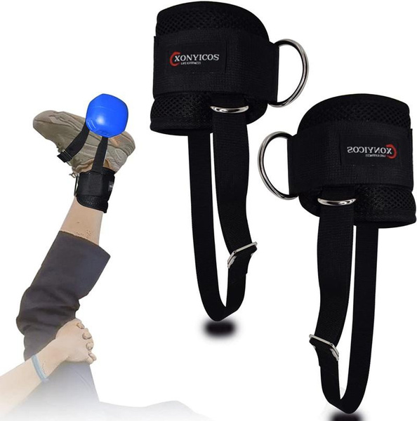 XonyiCos Adjustable Dumbbell Ankle Strap for Cable Machine,Monkey-Feet Weight Lifting Shoe ...