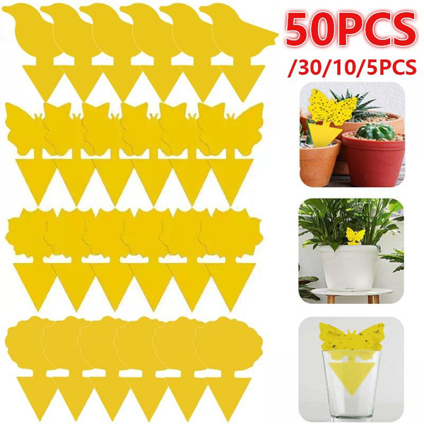 5/10/30/50PCS Double-sided Sticky Trap Insect Board Mosquito Flies Trap ...