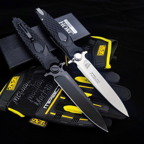 Ball Bearing Survival Folding Knife HOKC Rocket Knife D2 Steel G10 ...