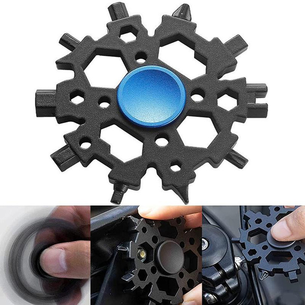 Snowflake Multitool with Fidget Spinner Gift for Men 22-in-1 Multi Tool ...