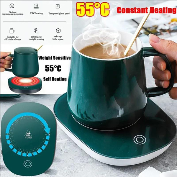 55 Degree Constant Temperature Cup Office Home Coffee Mug Warmer Smart ...
