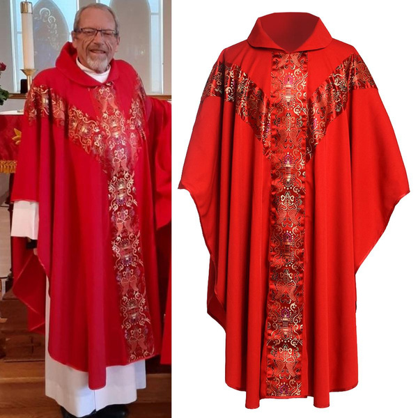 Priest Chasuble Embroidered Vestments Altar Mass Vestments liturgical ...