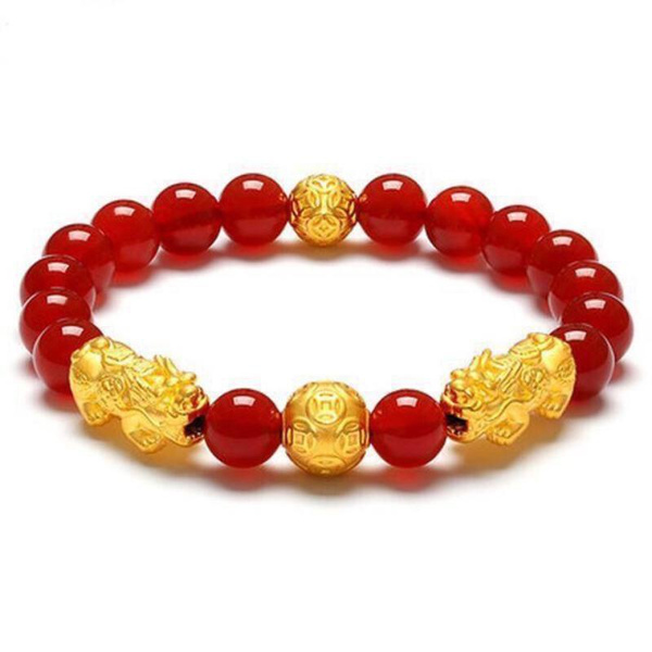 EIELO Feng Shui Pixiu Good Luck Bracelets for Men Women Natural ...
