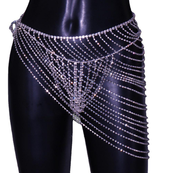 High grade sexy rhinestone skirt European and American fashion multi ...