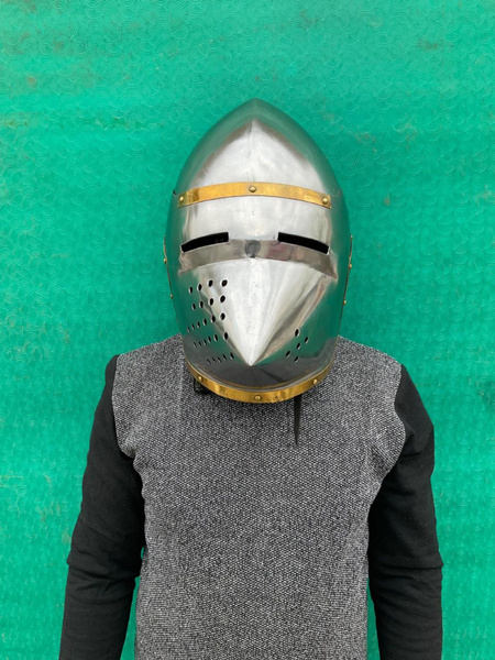 Replica Pig Face Helmet Warrior Cosplay Medieval Pig face Basinet ...