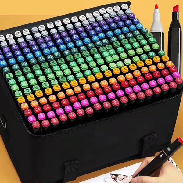 48/60/80/120Color Double Headed Oily Marker Set Sketch Drawing Graffiti ...