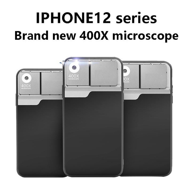 Portable 400X Mobile Phone Microscope Lens Kit For Iphone 12 12 Pro 12 ...